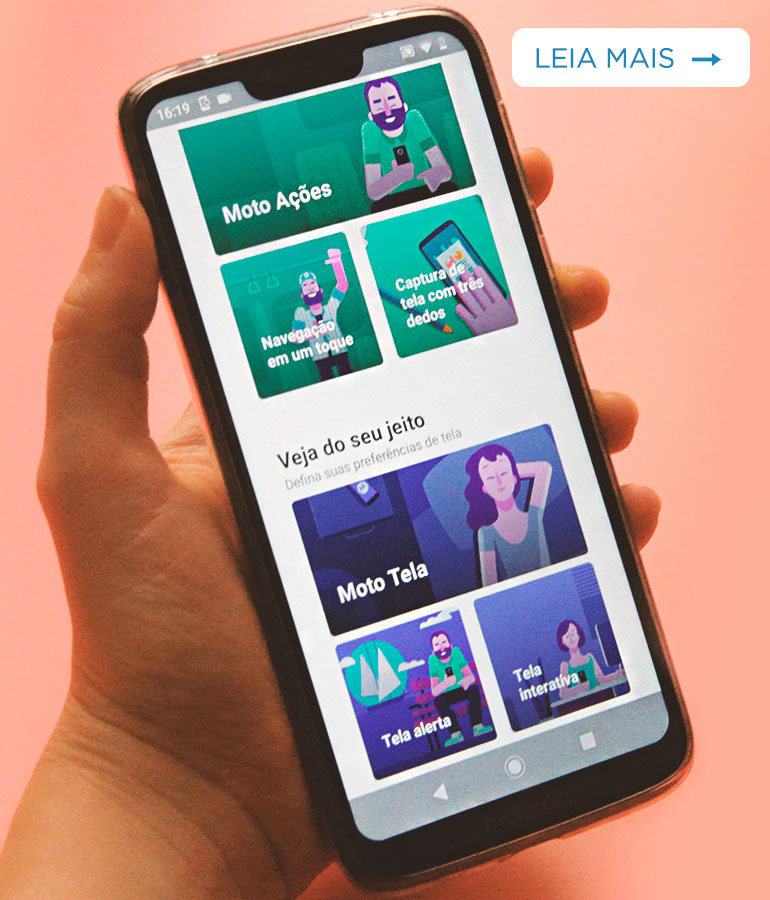 Pega essa dica: tela interativa - Hello Moto